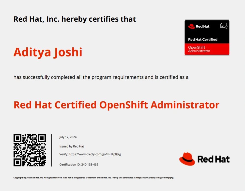 Aditya Joshi on LinkedIn: #openshift #cloudnative #devops # ... Aditya Joshi on LinkedIn: #openshift #cloudnative #devops # ...