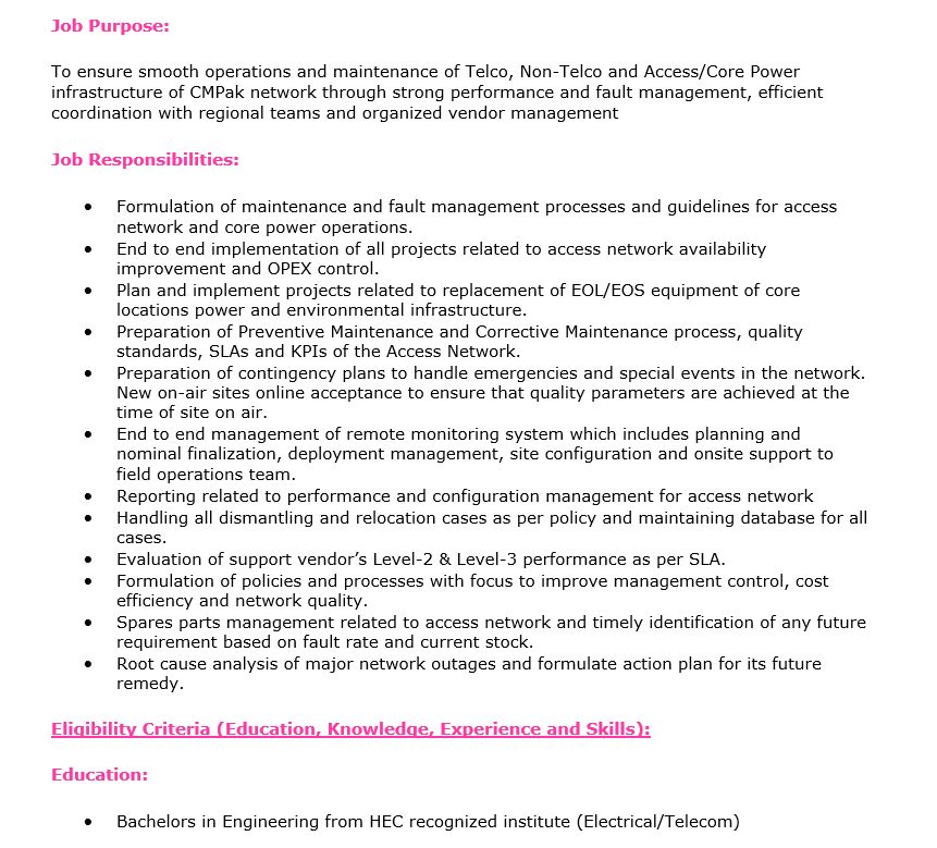 Daniyal Ahmad on LinkedIn: Hiring Alert: Zong CMPak Ltd Looking for ... Daniyal Ahmad on LinkedIn: Hiring Alert: Zong CMPak Ltd Looking for ...