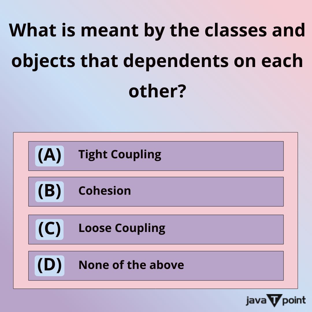 Javaprogramming: What are classes and objects that dependents on each ... Javaprogramming: What are classes and objects that dependents on each ...