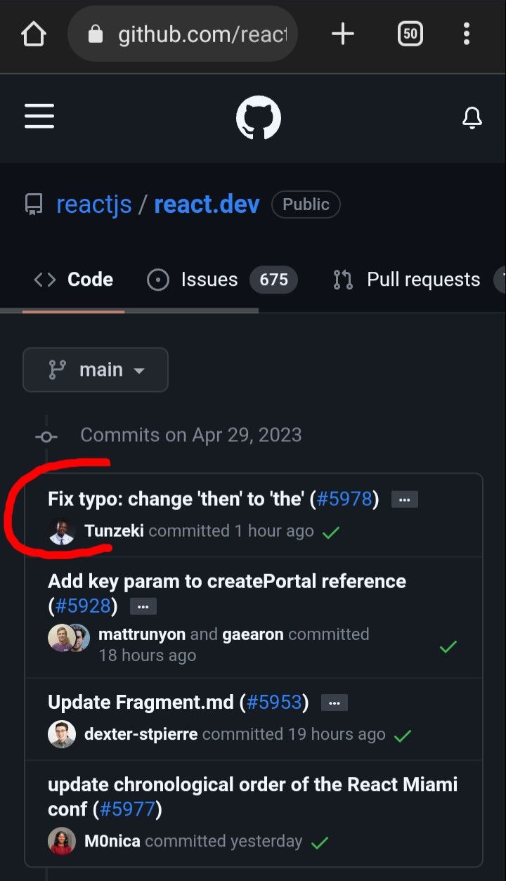 Babatunde Ademusire on LinkedIn: My pull request to the React official ... Babatunde Ademusire on LinkedIn: My pull request to the React official ...