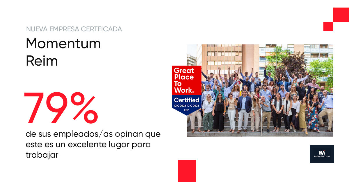 MOMENTUM en LinkedIn: Momentum Reim obtiene la Certificación™ Great ... MOMENTUM en LinkedIn: Momentum Reim obtiene la Certificación™ Great ...