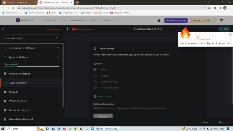 Mujeeb Tyagi on LinkedIn: #day5 #codestudio #codingninjas #coding Mujeeb Tyagi on LinkedIn: #day5 #codestudio #codingninjas #coding
