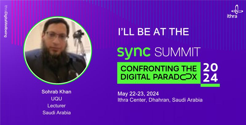 Sohrab Khan on LinkedIn: #syncsummit2024 #digitalwellbeing #syncithra Sohrab Khan on LinkedIn: #syncsummit2024 #digitalwellbeing #syncithra