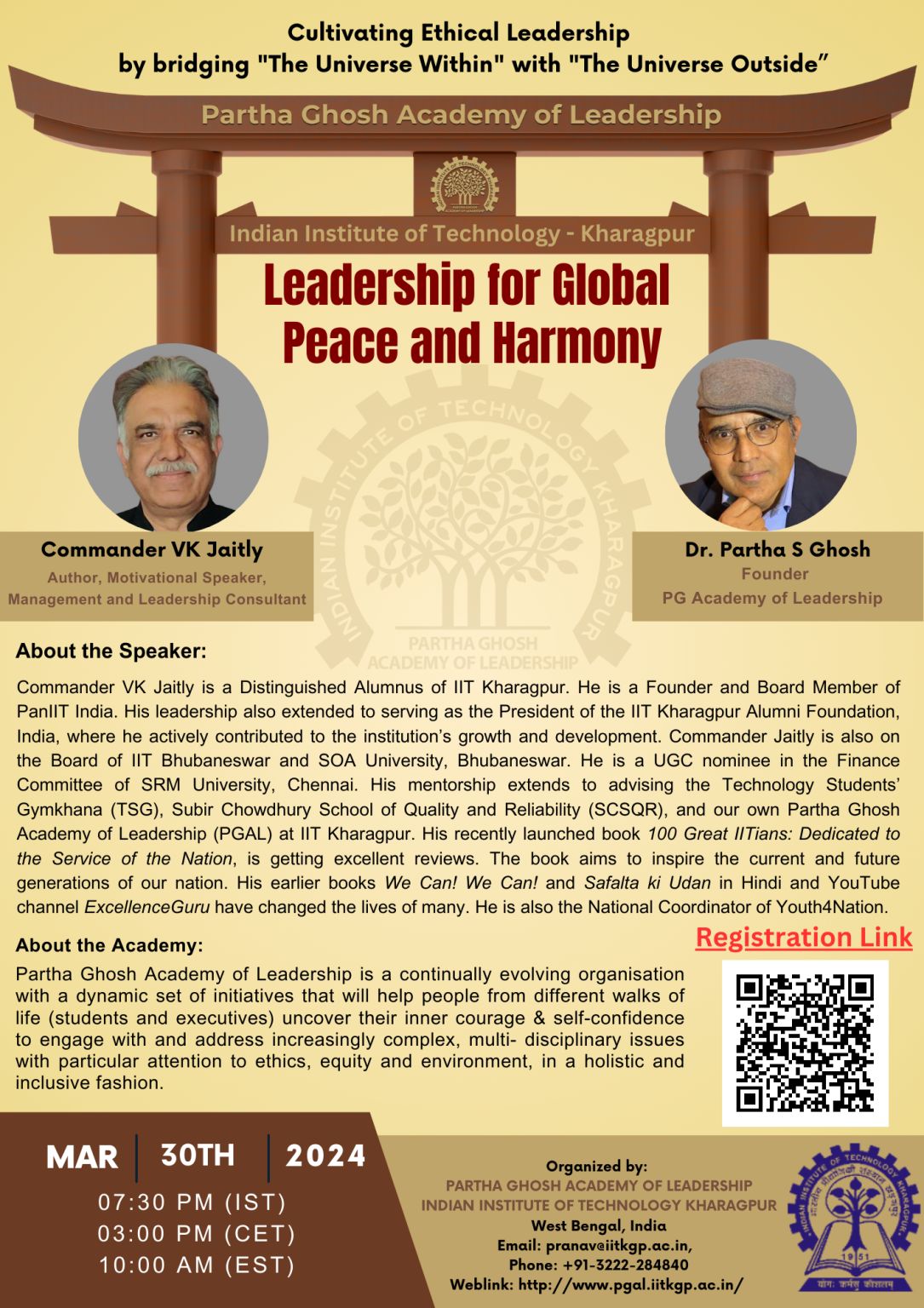 Partha Ghosh Academy of Leadership on LinkedIn: #iitkgp #globalleadership Partha Ghosh Academy of Leadership on LinkedIn: #iitkgp #globalleadership