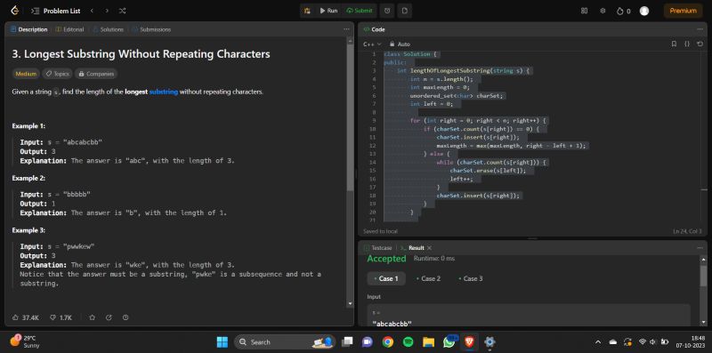 Harsh Kotiwale on LinkedIn: #dsa #leetcode #github #consistenceisthekey Harsh Kotiwale on LinkedIn: #dsa #leetcode #github #consistenceisthekey