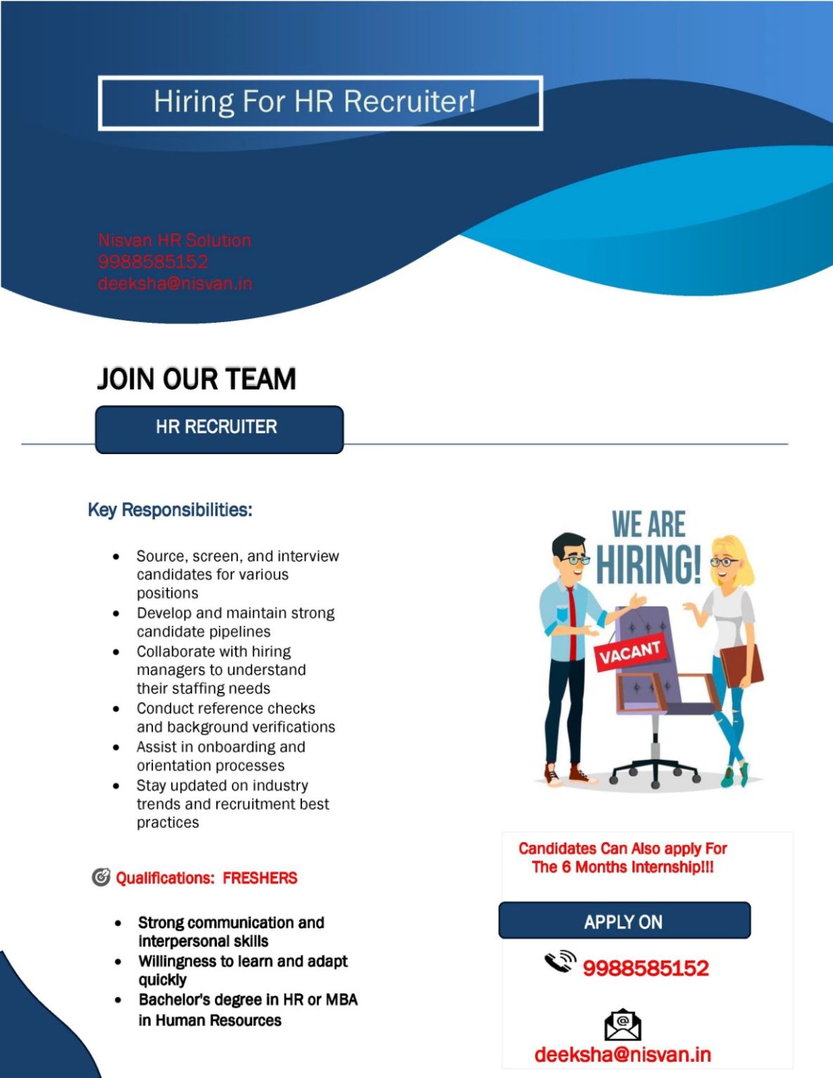 Deeksha Sharma on LinkedIn: #hiring #hrrecruiter #jobforyou #job #hr # ... Deeksha Sharma on LinkedIn: #hiring #hrrecruiter #jobforyou #job #hr # ...