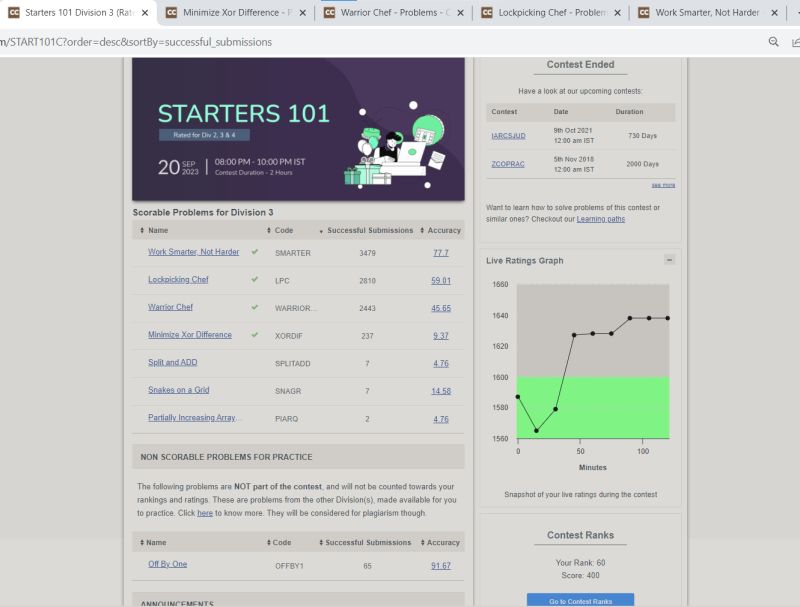 Competition on codechef by me | Gautam Lathiya posted on the topic ... Competition on codechef by me | Gautam Lathiya posted on the topic ...