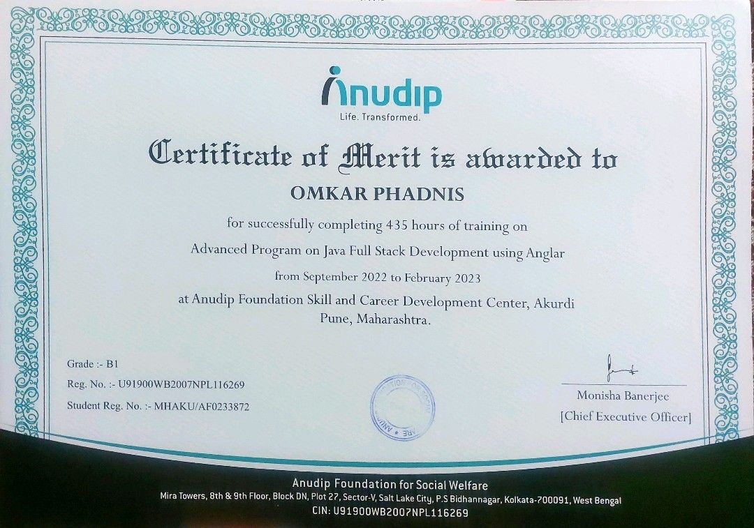 Omkar Phadnis on LinkedIn: #javafullstack #angular Omkar Phadnis on LinkedIn: #javafullstack #angular