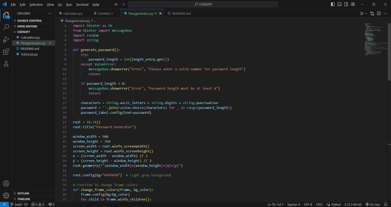 Kanushka Joshi on LinkedIn: #python #passwordgenerator #codsoft # ... Kanushka Joshi on LinkedIn: #python #passwordgenerator #codsoft # ...