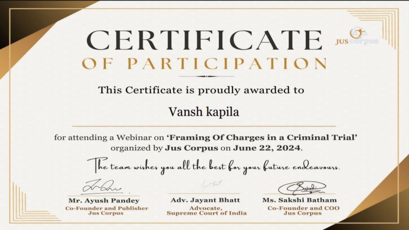 vansh kapila on LinkedIn: #legalwebinar #criminallaw #juscorpus # ... vansh kapila on LinkedIn: #legalwebinar #criminallaw #juscorpus # ...