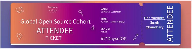 Dharmendra Singh Chaudhary on LinkedIn: #gosc #21daysofos #opensource Dharmendra Singh Chaudhary on LinkedIn: #gosc #21daysofos #opensource