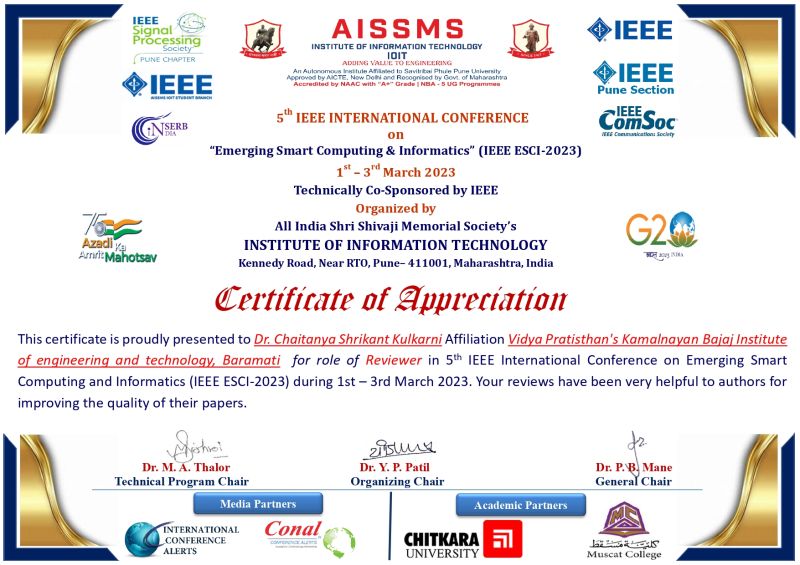 Dr. Chaitanya Kulkarni on LinkedIn: #ieee Dr. Chaitanya Kulkarni on LinkedIn: #ieee