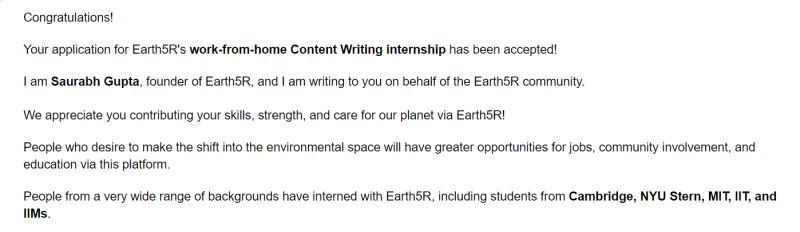 Earth5R on LinkedIn: Sahil K we are thrilled to have you onboard and ... Earth5R on LinkedIn: Sahil K we are thrilled to have you onboard and ...