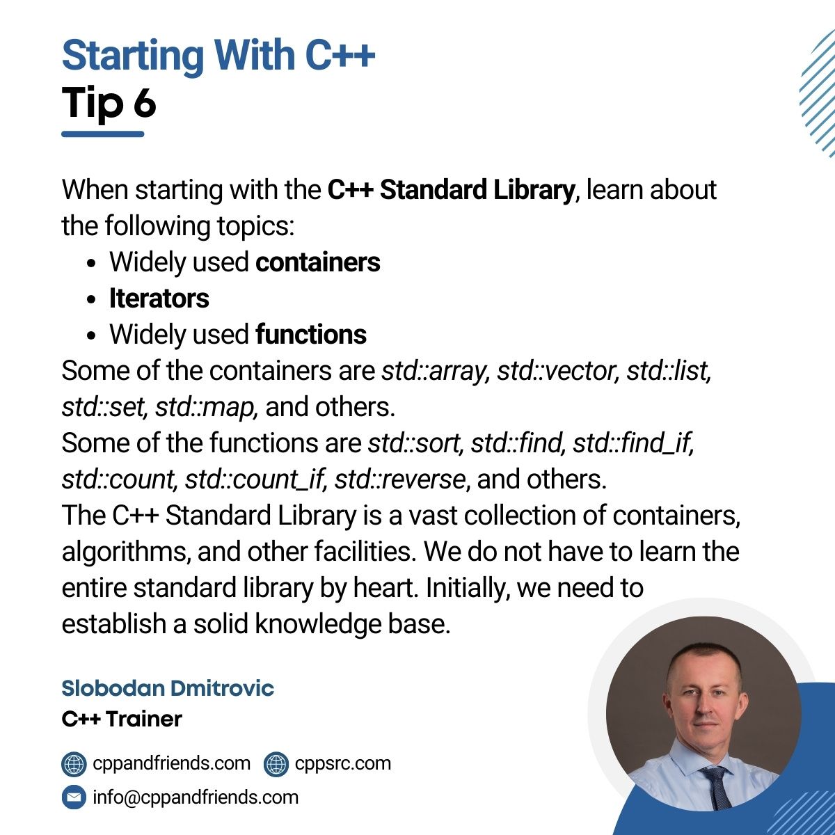 Slobodan Dmitrovic on LinkedIn: #cplusplus Slobodan Dmitrovic on LinkedIn: #cplusplus