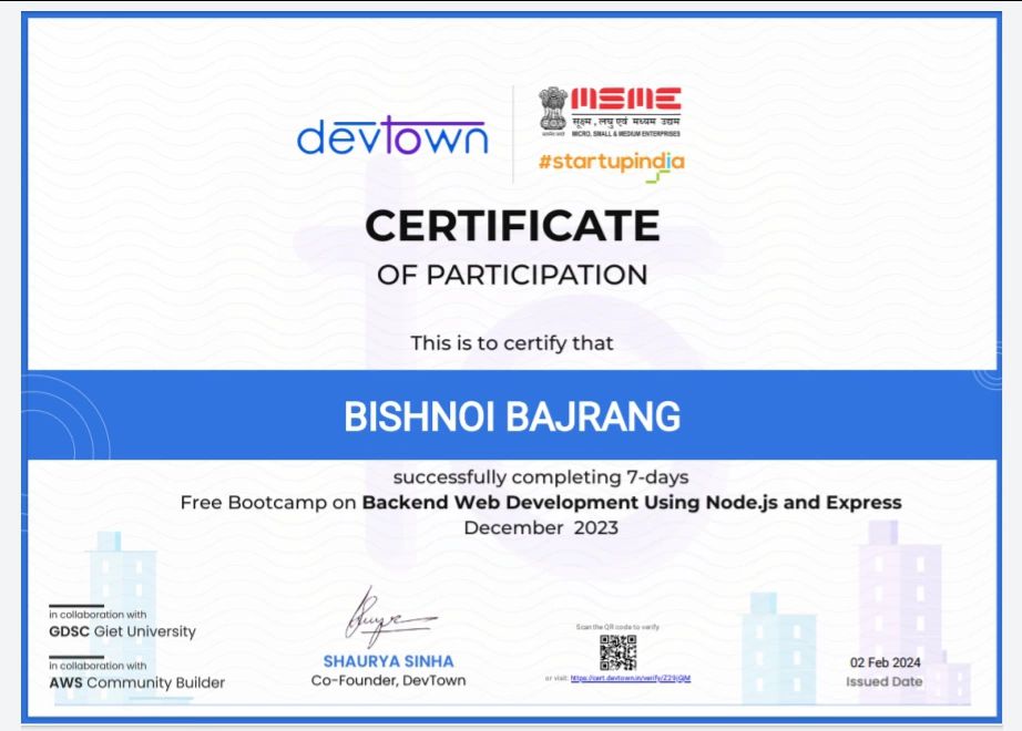 Bajrang Bishnoi on LinkedIn: #nodejs #backenddevelopment #webdev # ... Bajrang Bishnoi on LinkedIn: #nodejs #backenddevelopment #webdev # ...