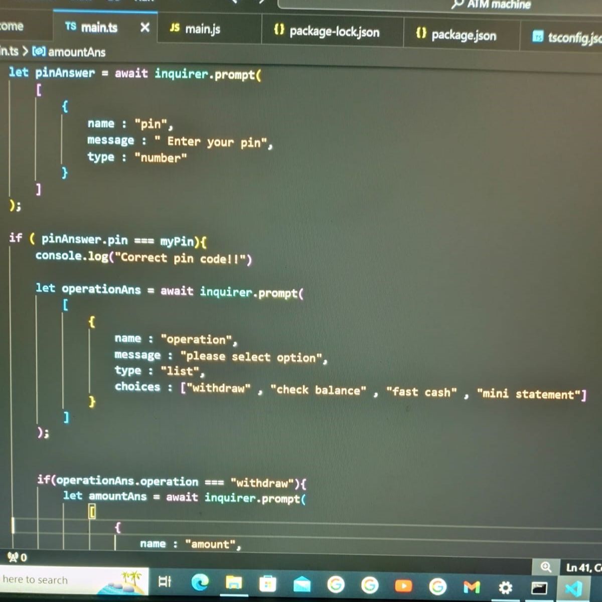 IQRA KHAN on LinkedIn: 🎇 ATM Machine using typescript 🎇 one month into ... IQRA KHAN on LinkedIn: 🎇 ATM Machine using typescript 🎇 one month into ...