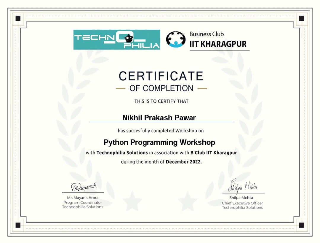 Nikhil pawar on LinkedIn: #python #programming #pythonprogramming Nikhil pawar on LinkedIn: #python #programming #pythonprogramming