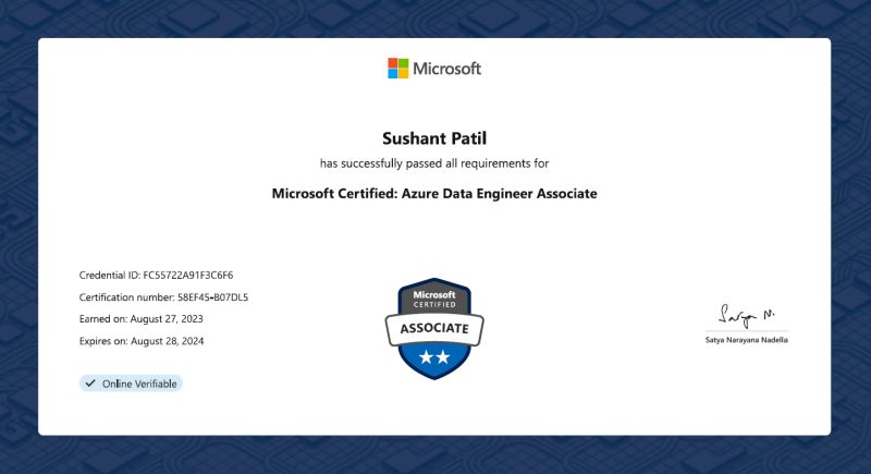 Sushant Patil on LinkedIn: #microsoft #microsoftazure #dataengineer # ... Sushant Patil on LinkedIn: #microsoft #microsoftazure #dataengineer # ...
