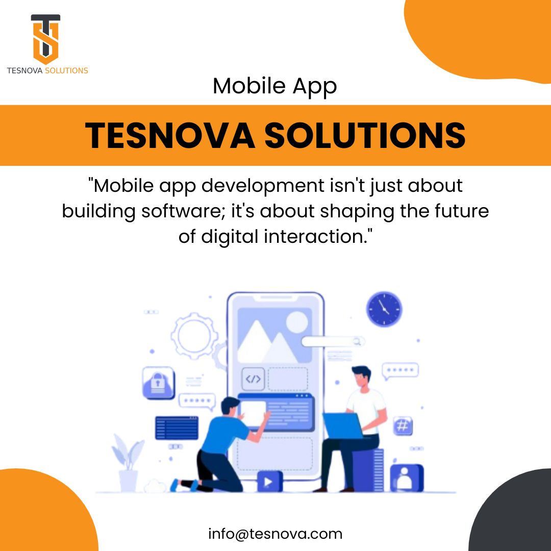 Tesnova Solutions on LinkedIn: #tesnovasolutions #mobileappdevelopment ... Tesnova Solutions on LinkedIn: #tesnovasolutions #mobileappdevelopment ...
