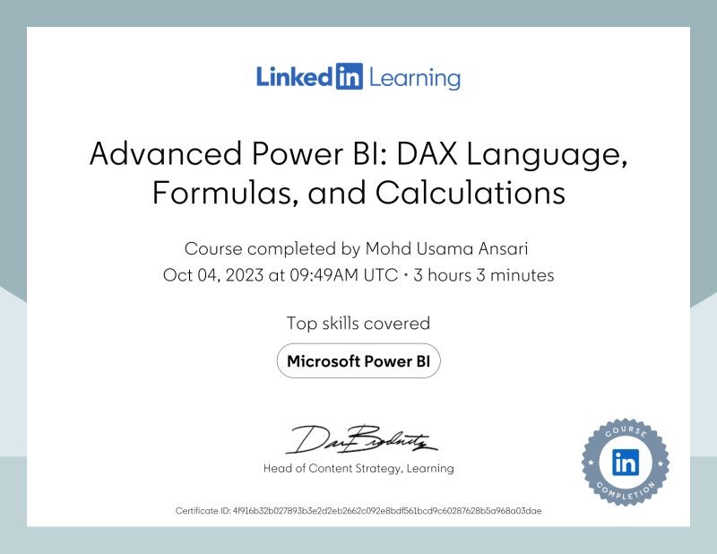 Mohd Usama Ansari on LinkedIn: Certificate of Completion Mohd Usama Ansari on LinkedIn: Certificate of Completion