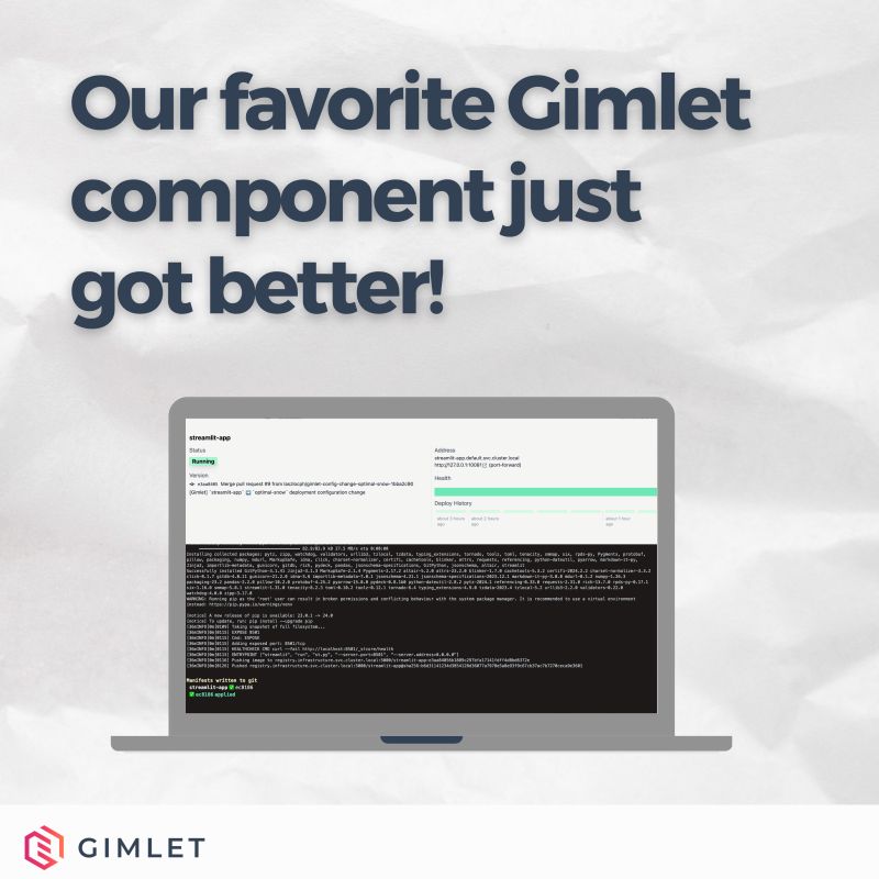 Gimlet.io on LinkedIn: 🪄 We reworked our deploy screen! The deploy ... Gimlet.io on LinkedIn: 🪄 We reworked our deploy screen! The deploy ...