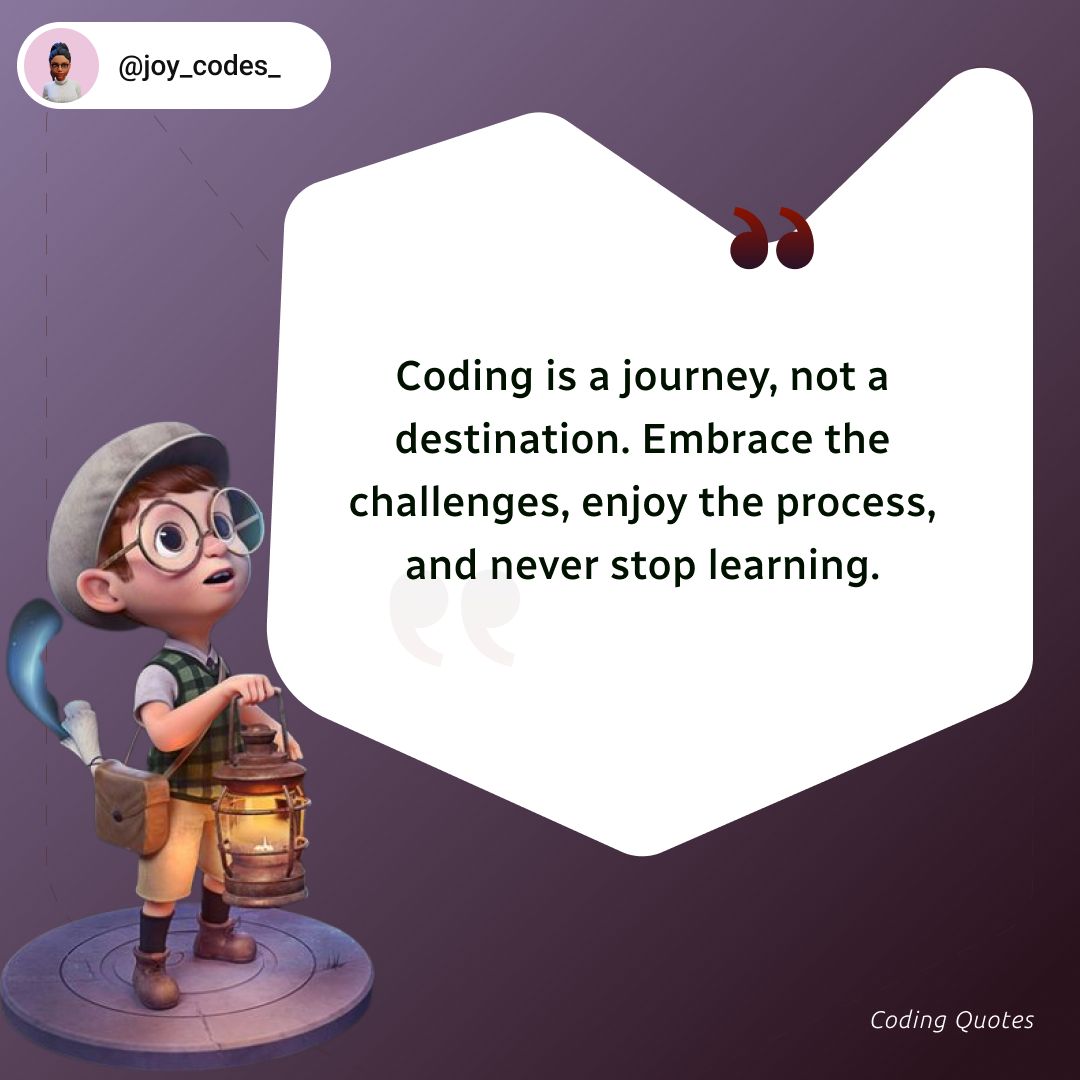 Joy Ehiedu on LinkedIn: #codingquotes #codingtips #codingjourney # ... Joy Ehiedu on LinkedIn: #codingquotes #codingtips #codingjourney # ...