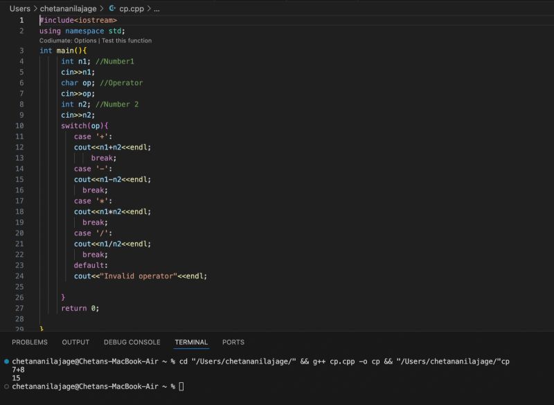 Chetan Ajage on LinkedIn: #cplusplus #codingchallenge #30daysofcode # ... Chetan Ajage on LinkedIn: #cplusplus #codingchallenge #30daysofcode # ...