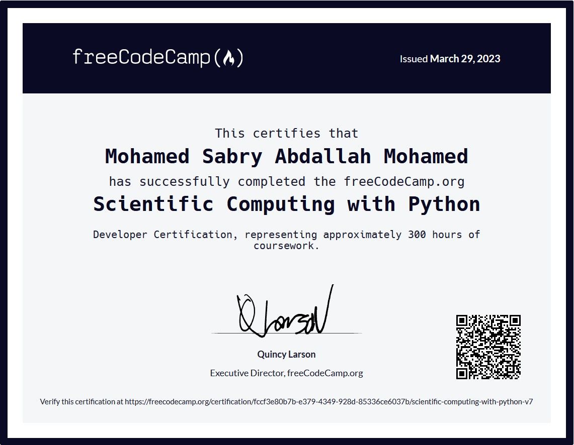 Mohamed Sabry Abdallah Mohamed on LinkedIn: #python #computing Mohamed Sabry Abdallah Mohamed on LinkedIn: #python #computing