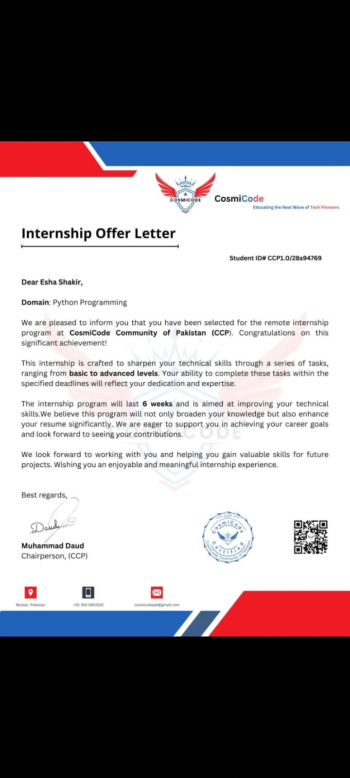 Esha Shakir on LinkedIn: I am pleased to announce that I have started a ... Esha Shakir on LinkedIn: I am pleased to announce that I have started a ...