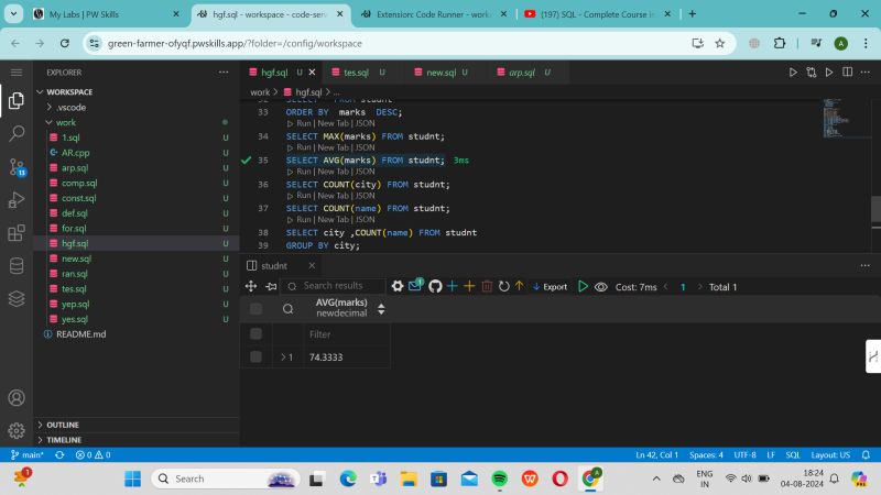 Arpit Rangra on LinkedIn: #75hardcodingchallenge #day29 #sql # ... Arpit Rangra on LinkedIn: #75hardcodingchallenge #day29 #sql # ...