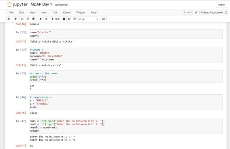 Nikita kulshreshtha on LinkedIn: In python sessions with Metvy the ... Nikita kulshreshtha on LinkedIn: In python sessions with Metvy the ...