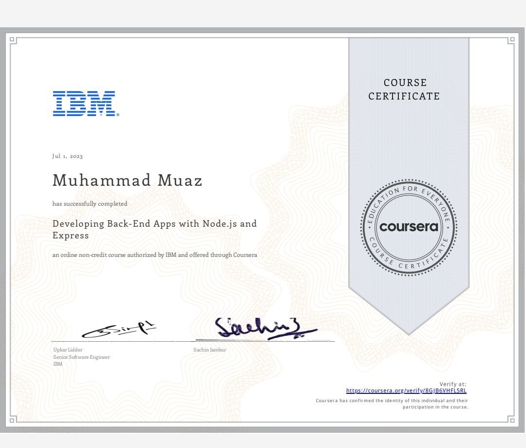 Muhammad Muaz on LinkedIn: #backenddevelopment #nodejs #express # ... Muhammad Muaz on LinkedIn: #backenddevelopment #nodejs #express # ...