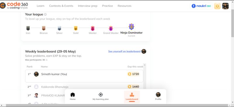 Srinath Kumar on LinkedIn: #codingninja Srinath Kumar on LinkedIn: #codingninja