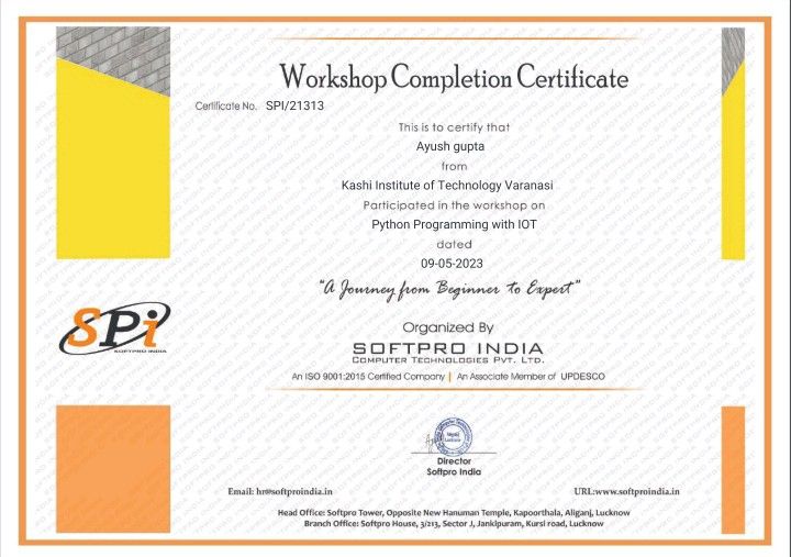 Ayush Gupta on LinkedIn: Completed Workshop Certification on Ayush Gupta on LinkedIn: Completed Workshop Certification on