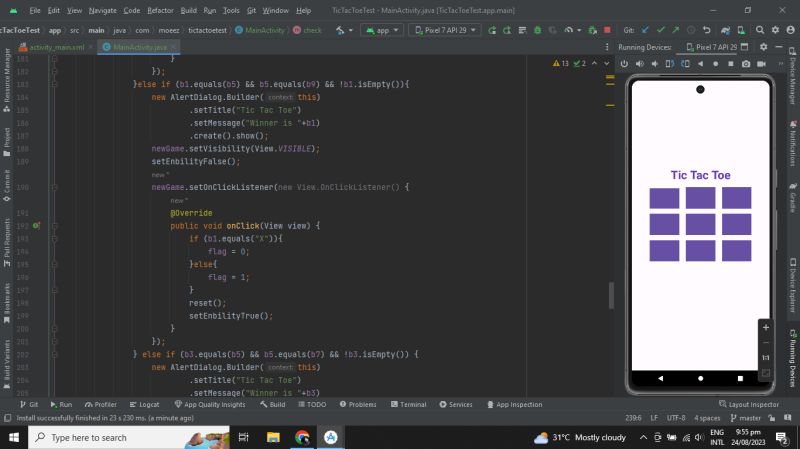 Moeez Ahmed Khan on LinkedIn: #androiddevelopment #java #tictactoeapp Moeez Ahmed Khan on LinkedIn: #androiddevelopment #java #tictactoeapp