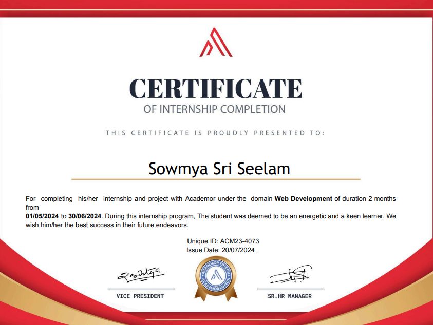 Sowmya sri Seelam on LinkedIn: #webdevelopment #html #css #javascript # ... Sowmya sri Seelam on LinkedIn: #webdevelopment #html #css #javascript # ...