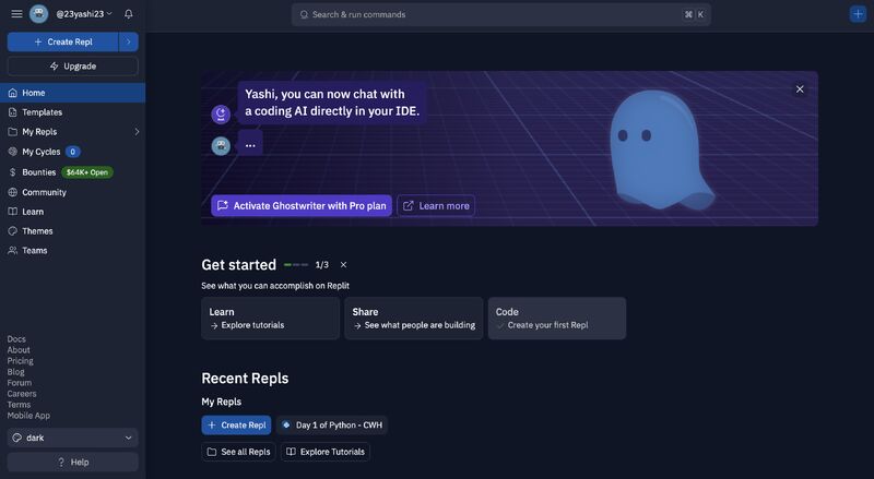 Yashi Srivastava on LinkedIn: #replit100daysofcode #python # ... Yashi Srivastava on LinkedIn: #replit100daysofcode #python # ...