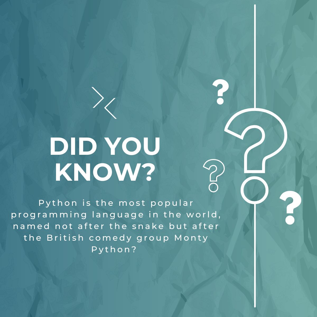 IKONS on LinkedIn: #techtrivia #python #lifeatikons #techfacts IKONS on LinkedIn: #techtrivia #python #lifeatikons #techfacts