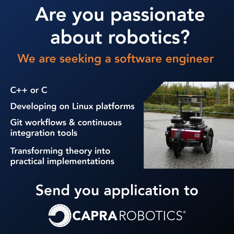 Capra Robotics on LinkedIn: #robotics #workintech #software Capra Robotics on LinkedIn: #robotics #workintech #software