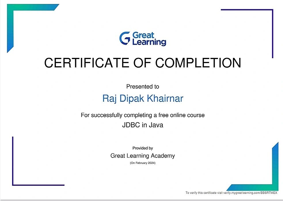 Raj Khairnar on LinkedIn: #java #certificationachieved #javaprogramming ... Raj Khairnar on LinkedIn: #java #certificationachieved #javaprogramming ...