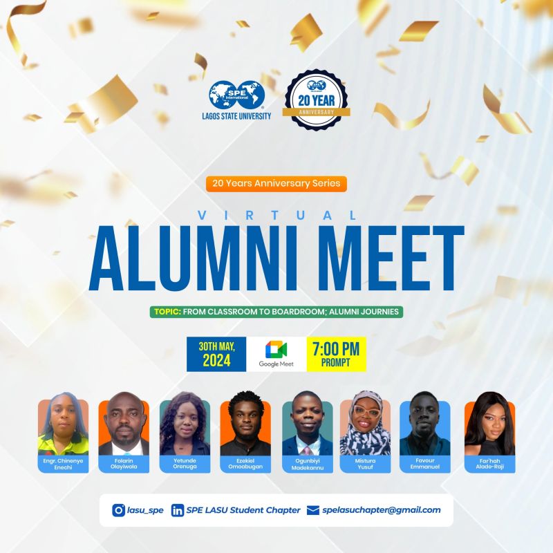 Oluwademilade Famuyide on LinkedIn: #spelasu20thanniversary # ... Oluwademilade Famuyide on LinkedIn: #spelasu20thanniversary # ...