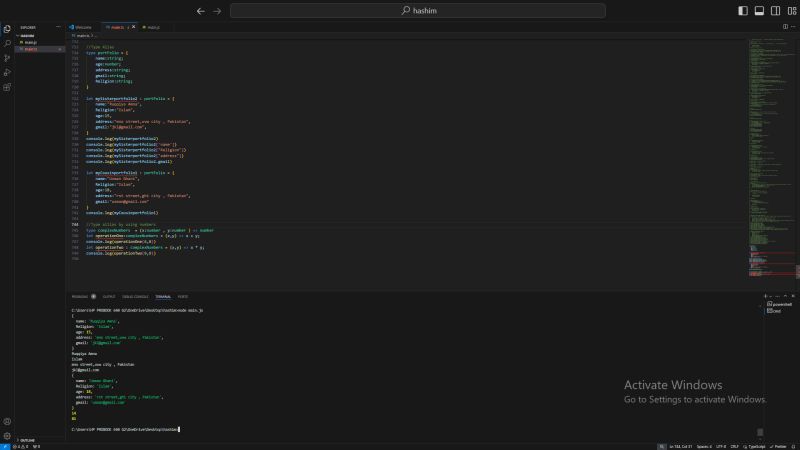 Hashim Ali on LinkedIn: Example of type Alias in typescript file: Hashim Ali on LinkedIn: Example of type Alias in typescript file:
