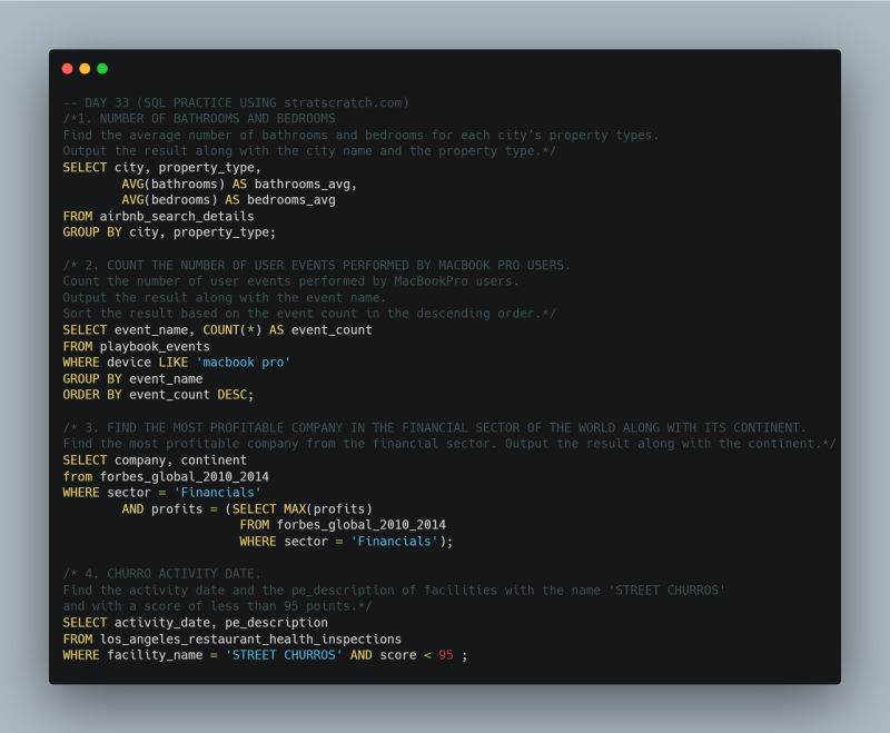 Philomena Obasi on LinkedIn: #my100dayssqlchallenge #sql #intermediate ... Philomena Obasi on LinkedIn: #my100dayssqlchallenge #sql #intermediate ...