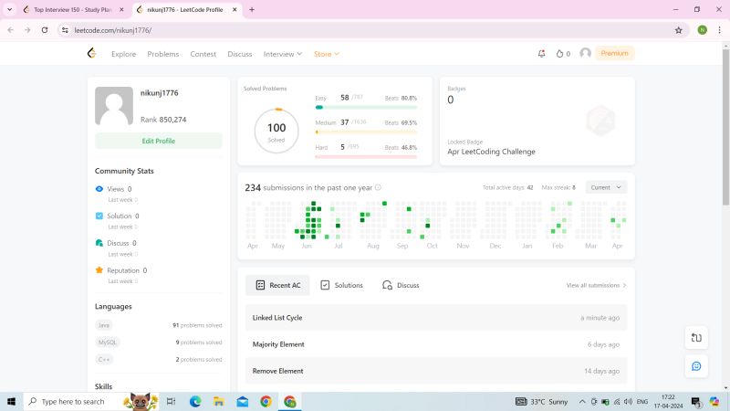 Nikunj Sugandhi on LinkedIn: #leetcode #java #codingjourney # ... Nikunj Sugandhi on LinkedIn: #leetcode #java #codingjourney # ...