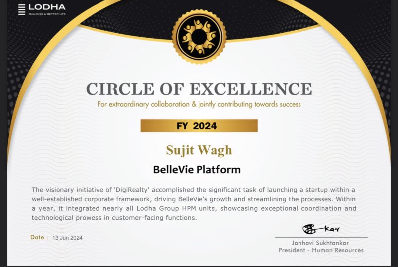 Sujit Wagh on LinkedIn: Aakash Golia BelleVie @circleofexcellence ... Sujit Wagh on LinkedIn: Aakash Golia BelleVie @circleofexcellence ...