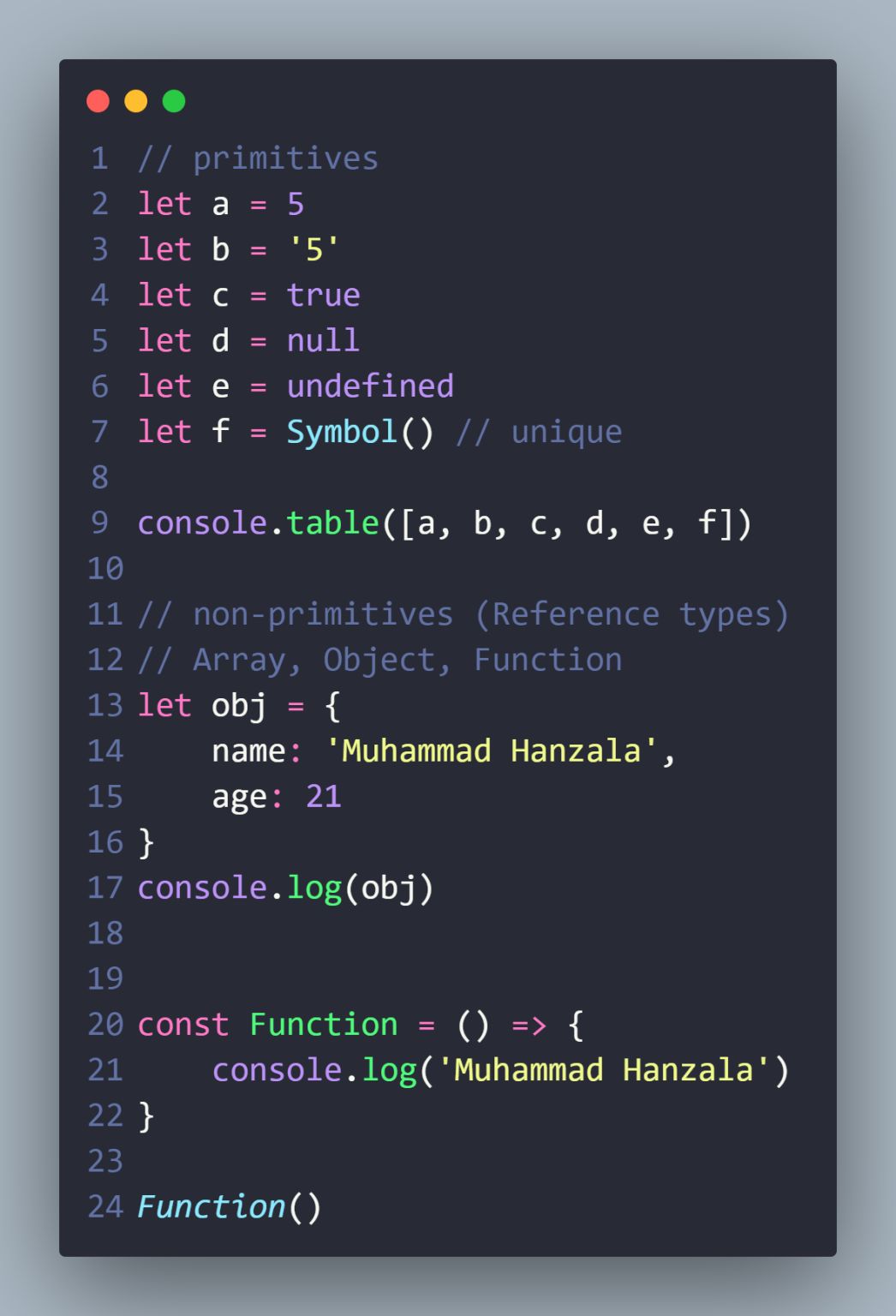 muhammad hanzala on LinkedIn: Javascript {Primitives and non-Primitives ... muhammad hanzala on LinkedIn: Javascript {Primitives and non-Primitives ...