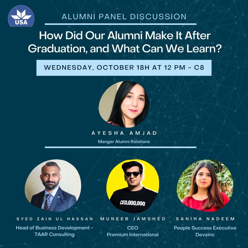 Ayesha Amjad on LinkedIn: #usaalumnipanel #careersuccess # ... Ayesha Amjad on LinkedIn: #usaalumnipanel #careersuccess # ...