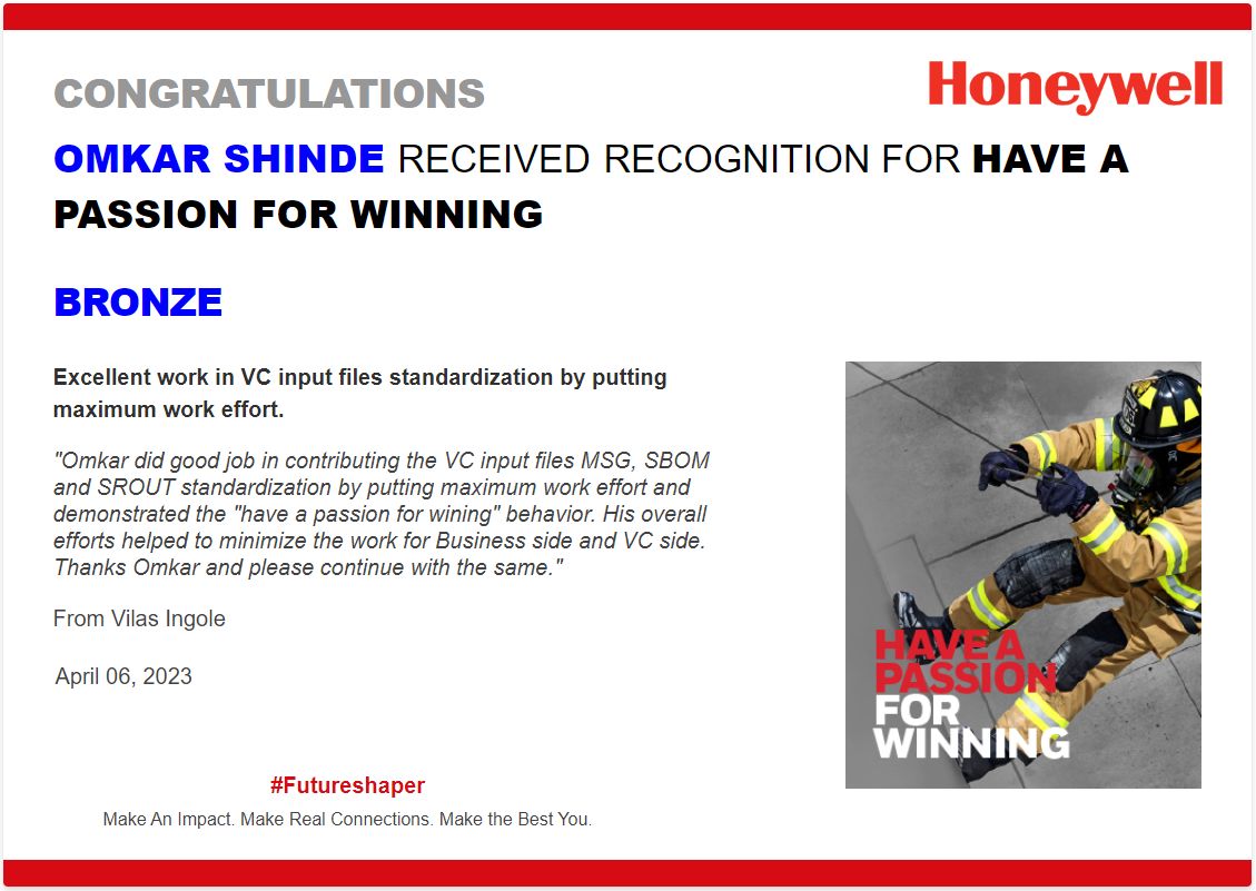 Omkar Shinde on LinkedIn: #bravoaward | 18 comments Omkar Shinde on LinkedIn: #bravoaward | 18 comments