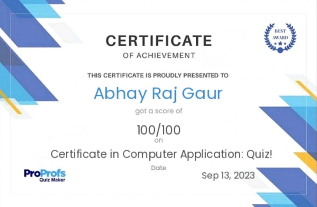 Abhay Raj Gaur on LinkedIn: #proprofs Abhay Raj Gaur on LinkedIn: #proprofs