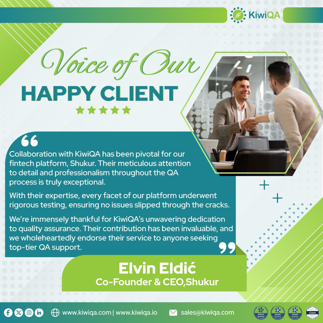 KiwiQA Services on LinkedIn: #kiwiqa #clienttestimonial # ... KiwiQA Services on LinkedIn: #kiwiqa #clienttestimonial # ...
